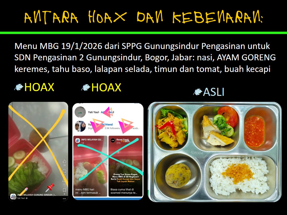 Menu MBG Hoaks, Lokasi Video Dipastikan Keliru - Fakta Nasional